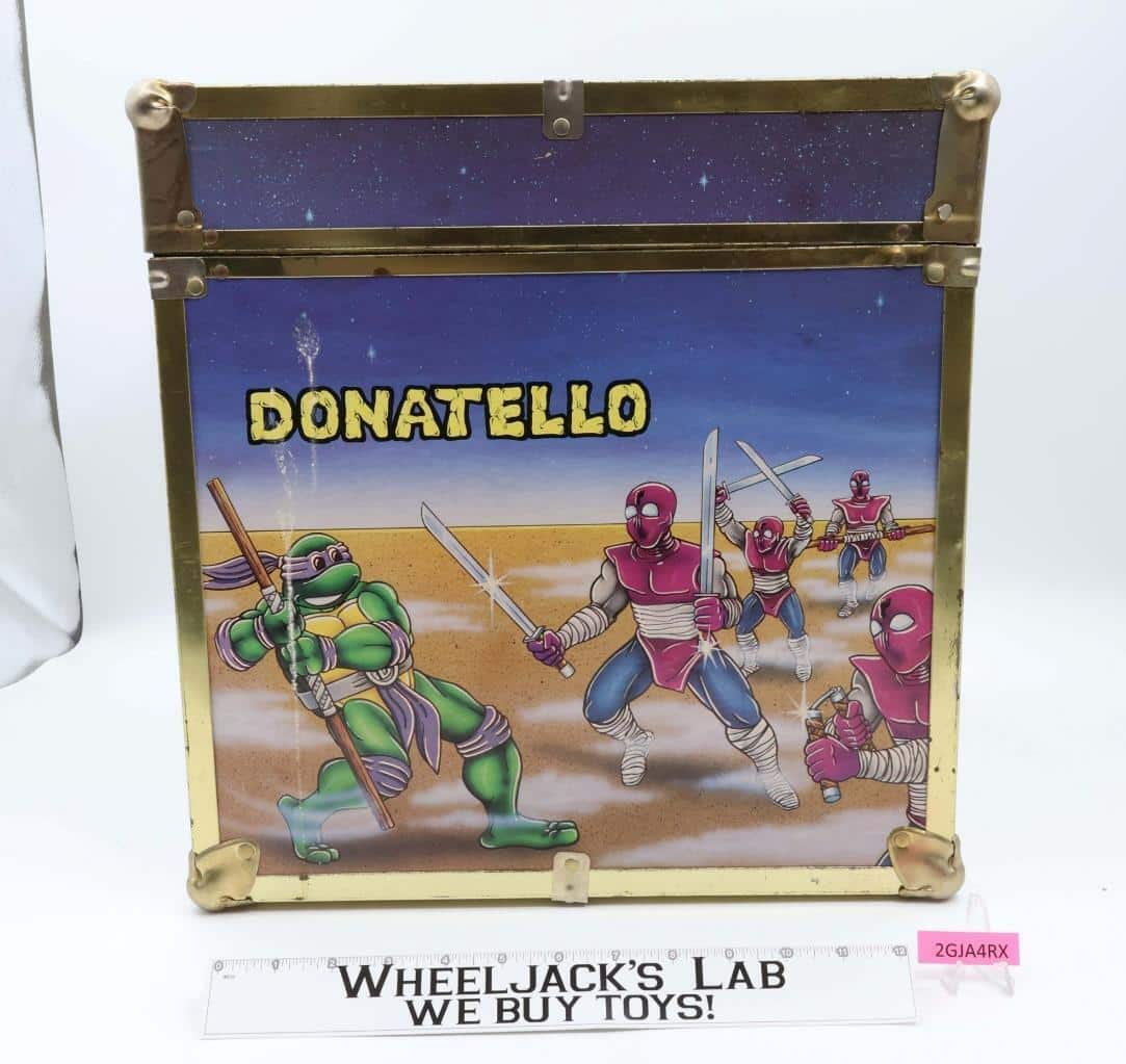 Wooden Toy Chest Teenage Mutant Ninja Turtles TMNT 1980's Storage Box ...