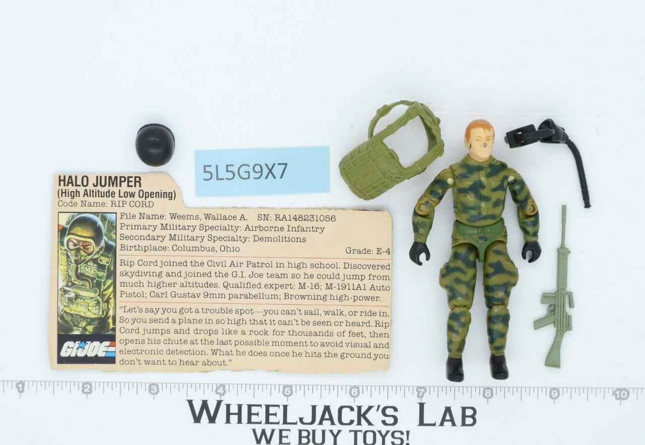 Rip Cord V1 100% Complete G.I. Joe 1984 Hasbro Vintage Action Figure ...