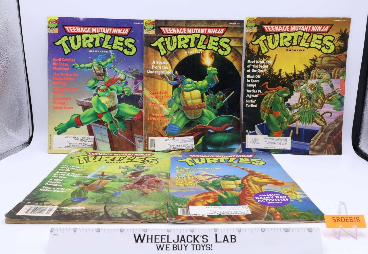 Lot of 4 Teenage Mutant Ninja Turtles Magazines W/Posters 1990's Mirage ...