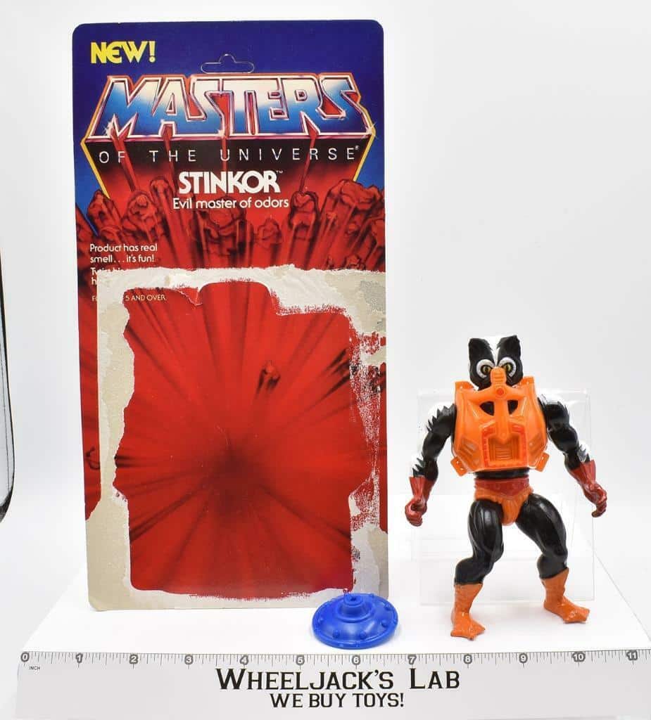 Stinkor Complete W/ Cardback He-Man Masters of the Universe MOTU Mattel ...