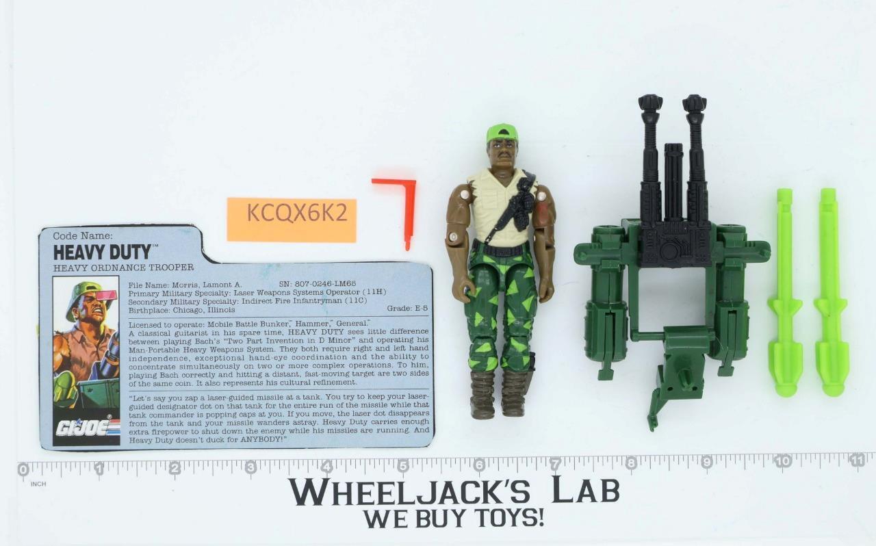 Heavy Metal V1 100% Complete G.I. Joe 1985 Hasbro Vintage Action Figure ...