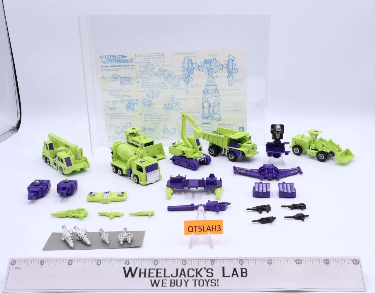Devastator 100% Complete Vintage 1985 G1 Transformers Hasbro Action ...