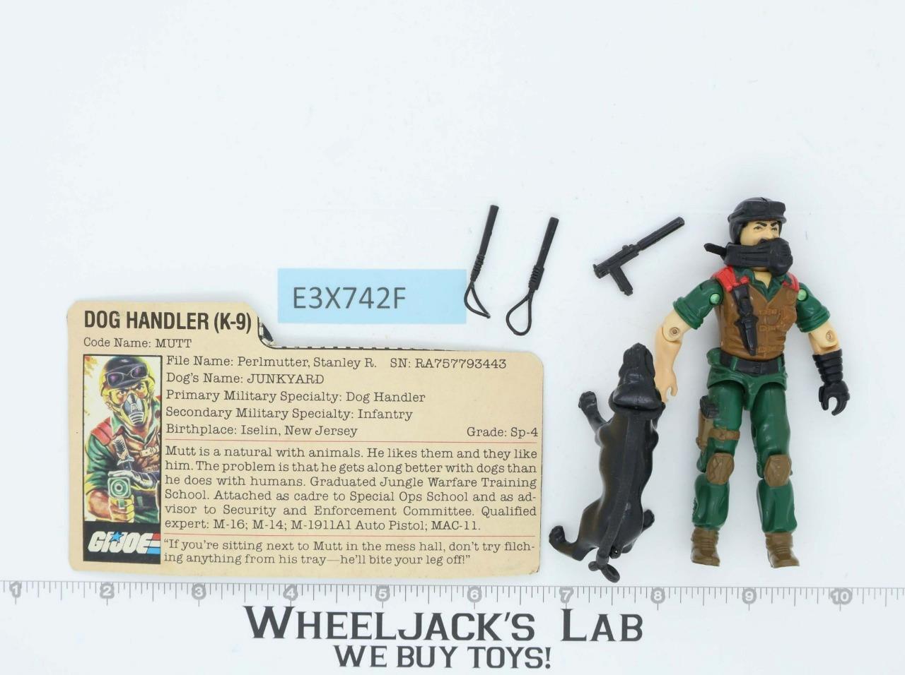 Mutt V1 100% Complete G.I. Joe 1984 Hasbro Vintage Action Figure ...