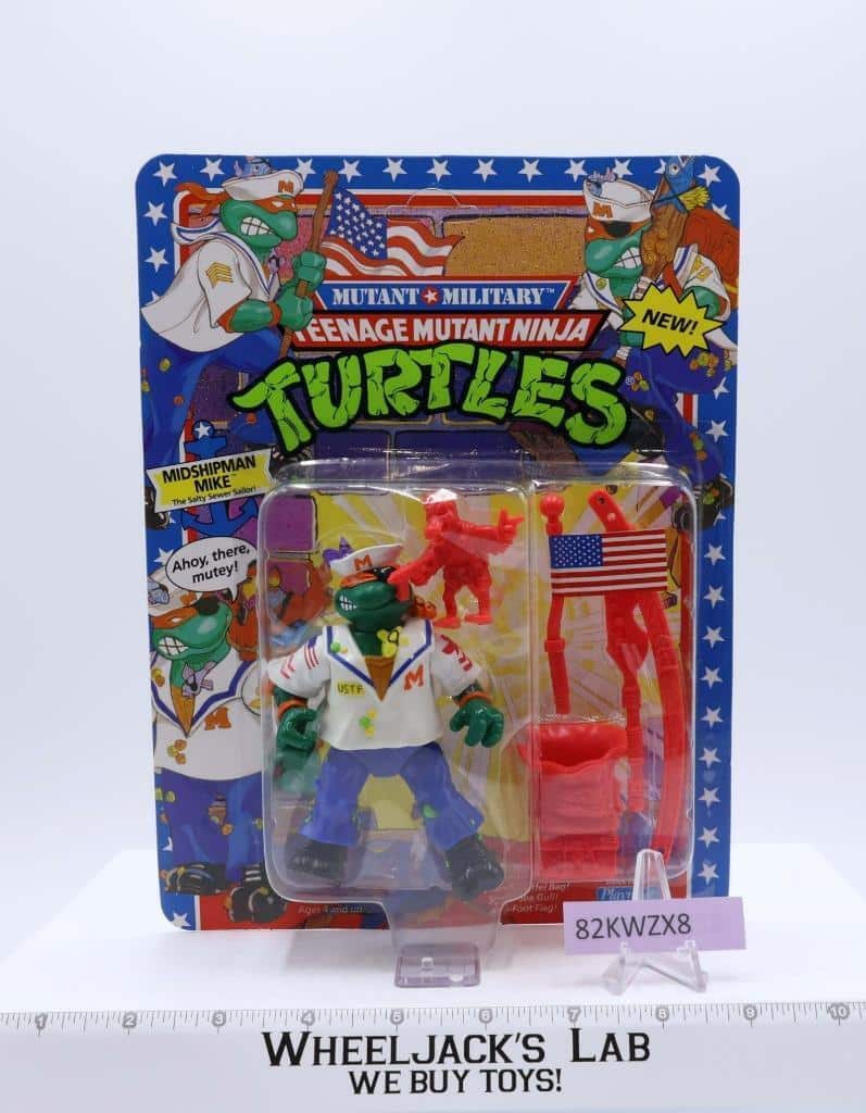 Midshipman Mike Teenage Mutant Ninja Turtles TMNT 1991 MOSC Military ...