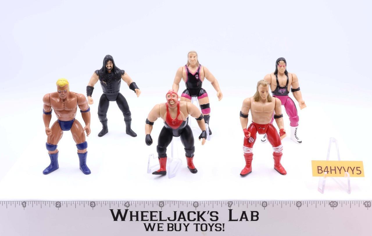 Lot of 6 Miniature WWF Wrestling 1990's Jakks Pacific 3" Action Figures ...