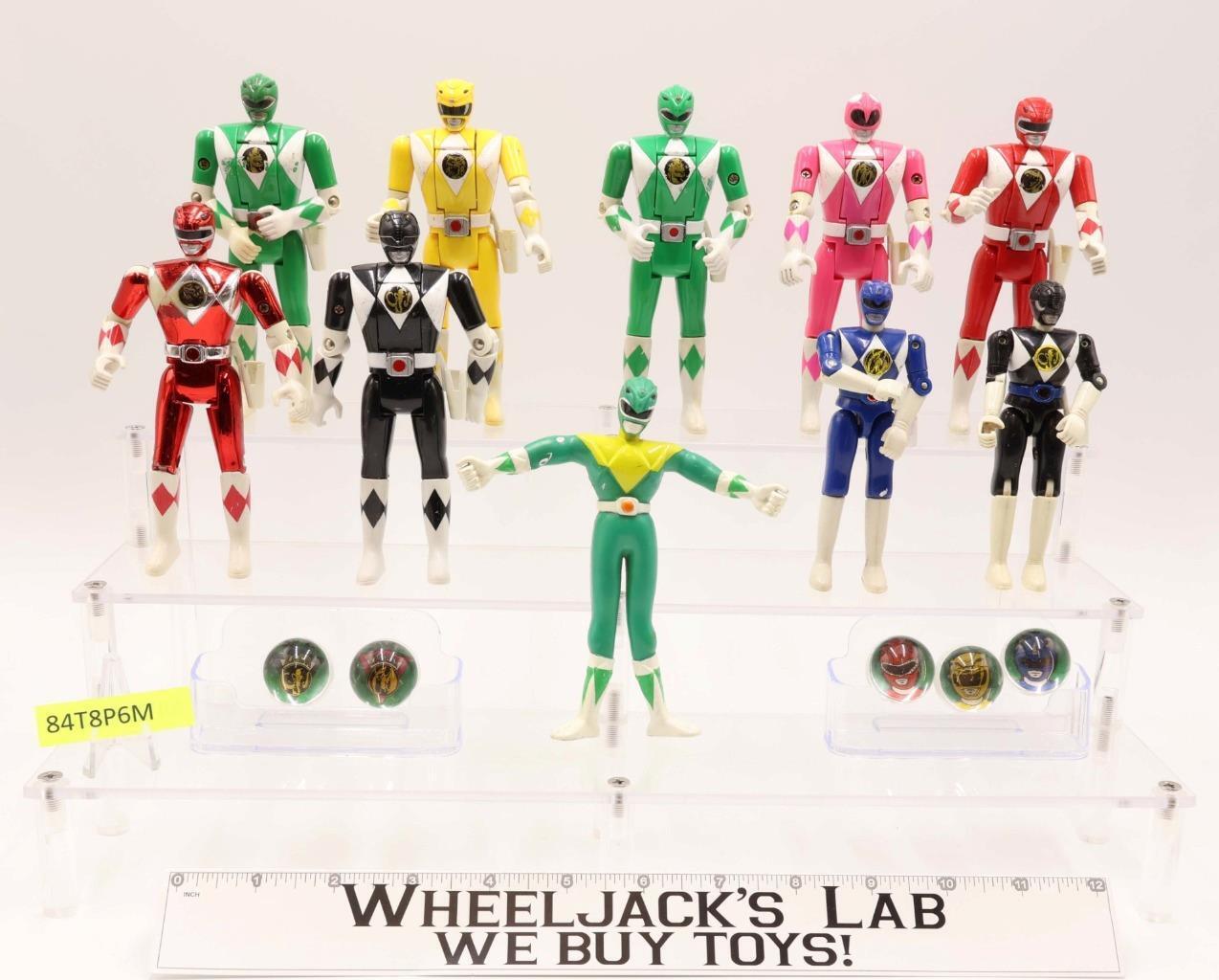 Lot of 10 Power Rangers 1990's 4-6" Bandai Action Figures - Wheeljack's Lab
