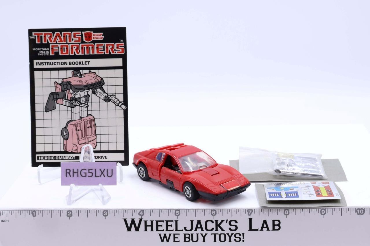 Overdrive 100% Complete UNUSED STICKERS 1985 Vintage G1 Transformers ...