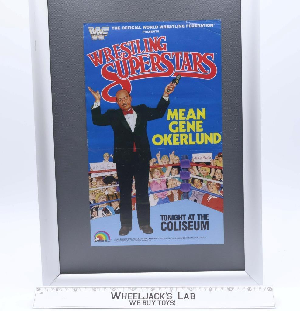 Mean Gene Okerlund Original Poster 1985 WWF LJN Wrestling Vintage ...