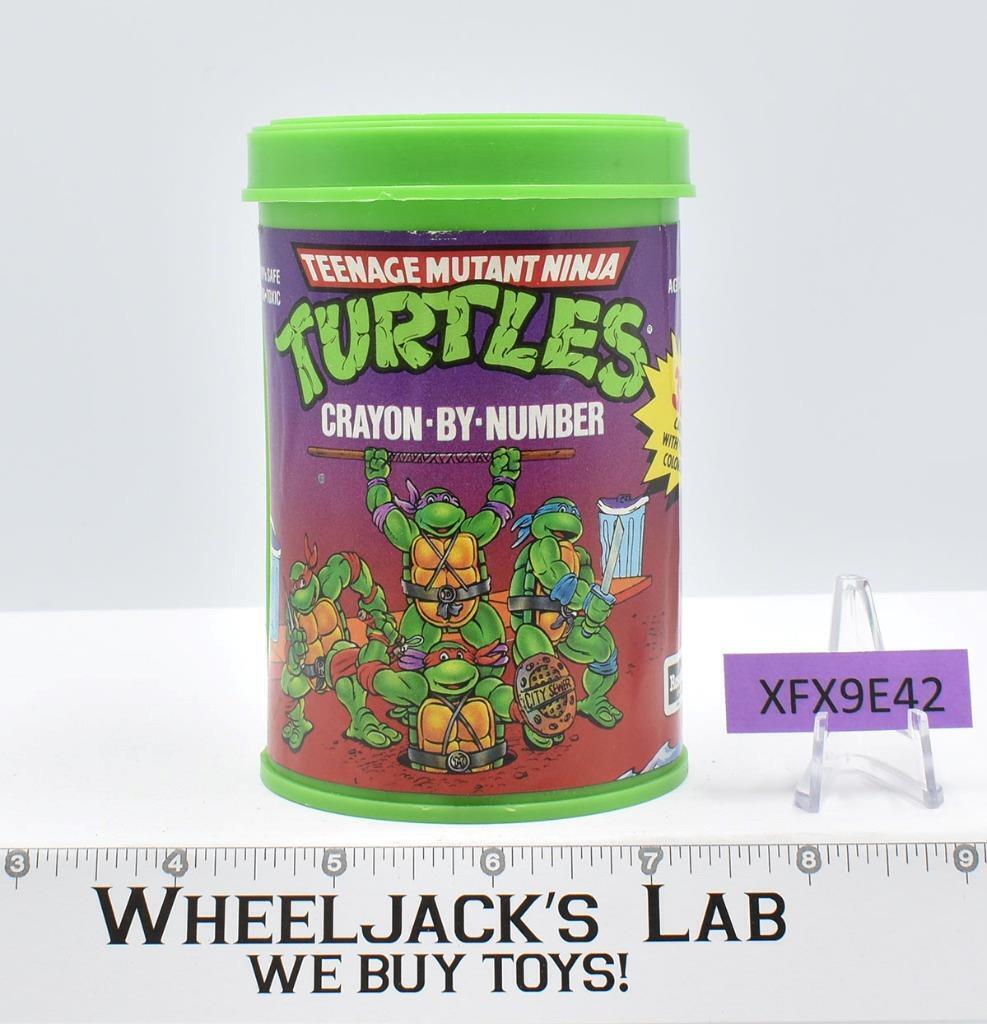TMNT Crayon by Number Set 32 Crayons Container Sharpener Rose Art 1990 ...