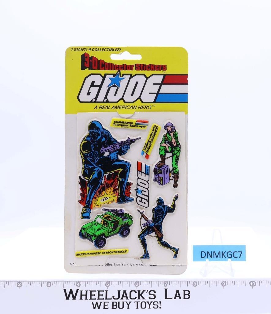3-D Puffy Collector's Stickers GI Joe 1982 Hasbro - Wheeljack's Lab