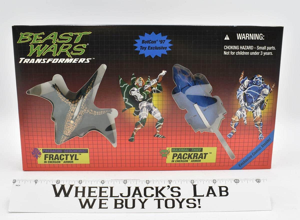 Fractyl + Pakcrat Botcon Beast Wars MIB NRFB 1997 Vintage Hasbro ...