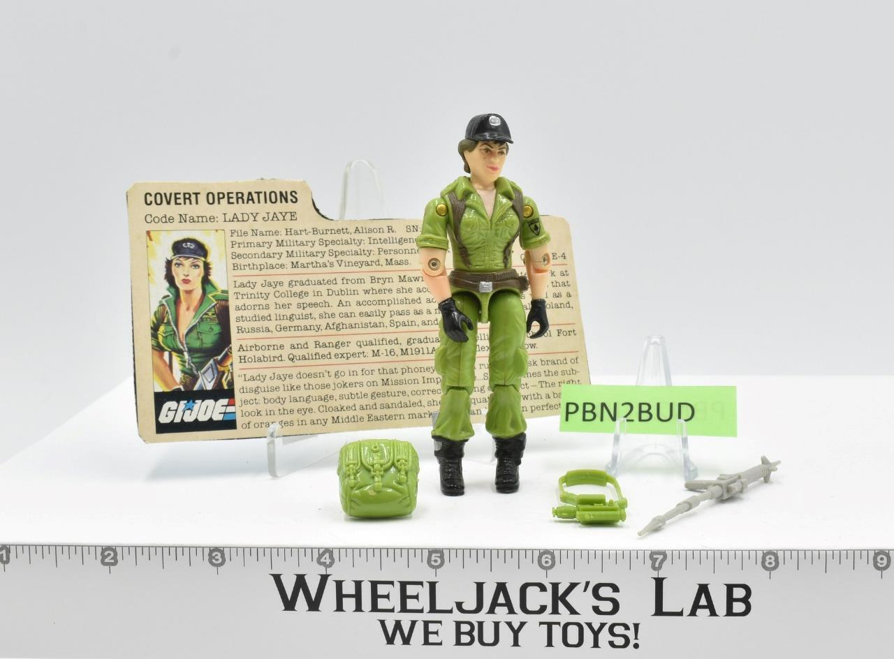 Lady Jaye V1 100 Complete Gi Joe 1985 Hasbro Vintage Action Figure