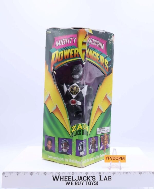 Zach Black Ranger Mighty Morphin Power Rangers 1993 Bandai Action ...