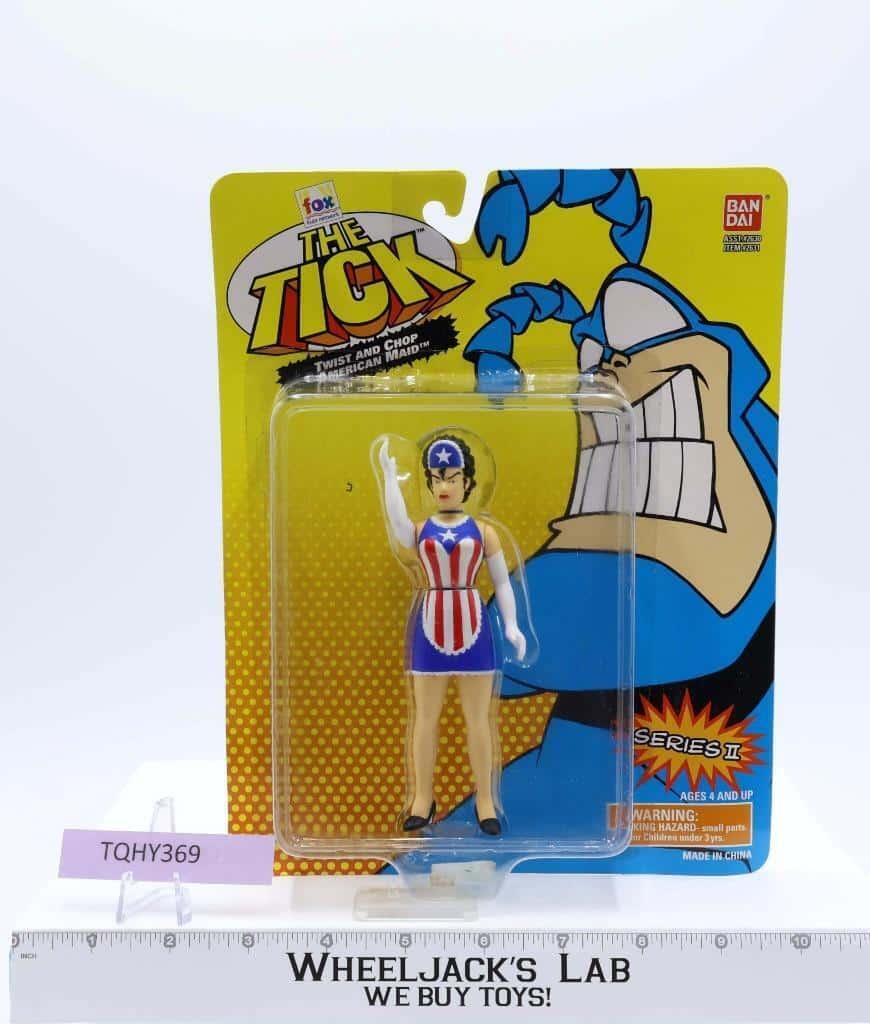 The Tick American Maid Bandai 1995 5" Action Figure #2631 Series 2 MOSC ...