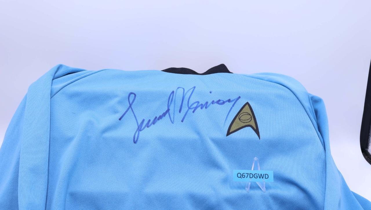 Star Trek Spock Shirt Men's Med Leonard Nimoy AUTOGRAPHED Rubies ...