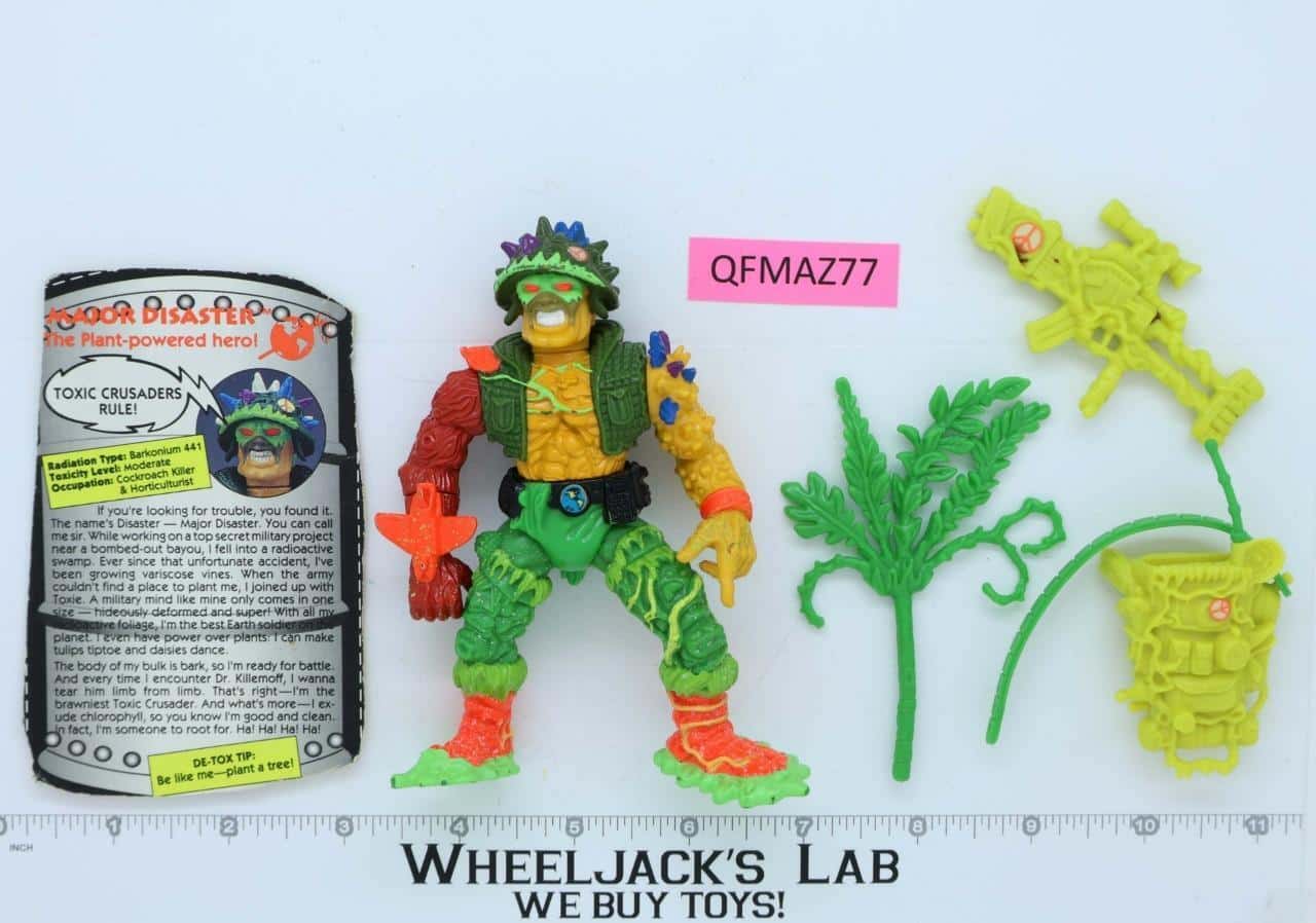 Major Disaster Toxic Crusaders W/ Card 1991 Playmates Troma Vintage ...