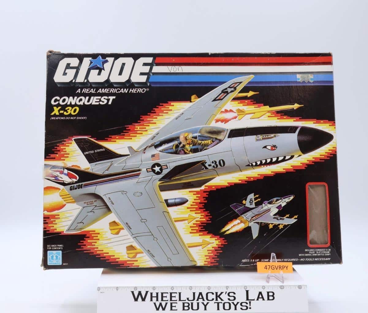 Conquest X-30 & Slip-Stream Complete W/Box G.I. Joe 1986 Hasbro Vintage ...