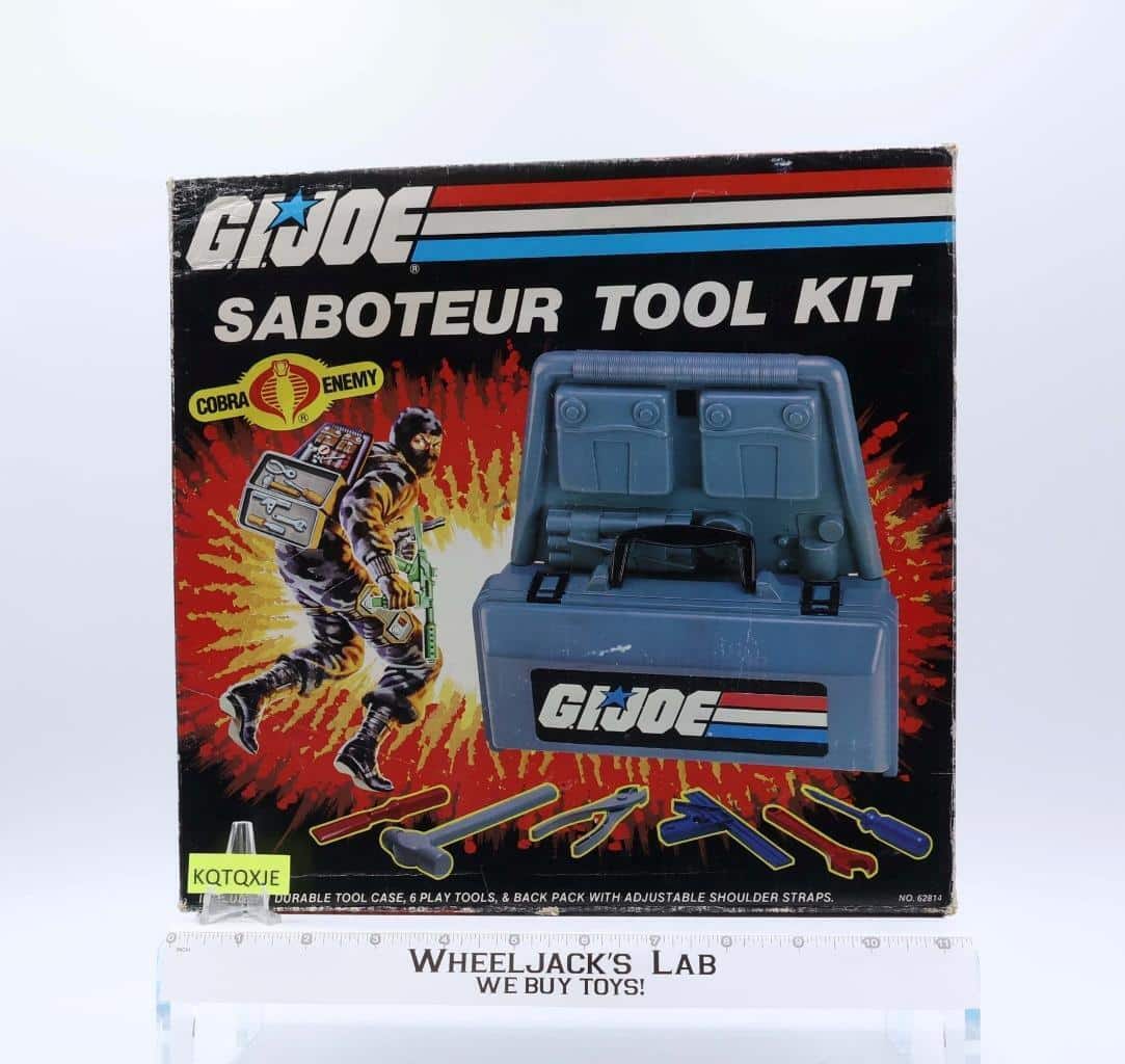Saboteur Tool Kit EMPTY BOX GI Joe 1985 Nasta Role Play Accessory Kit ...