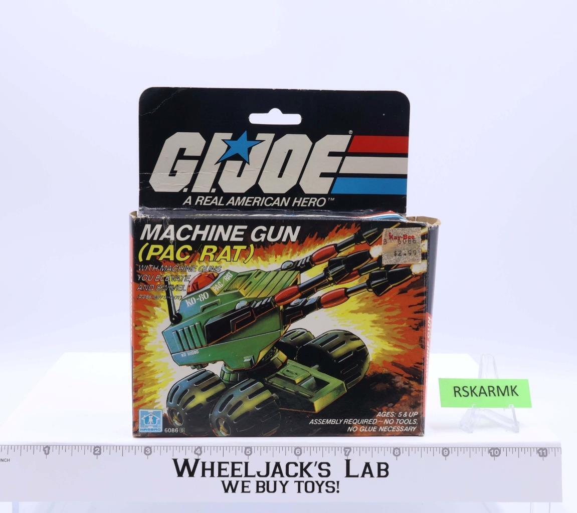 Machine Gun Pac Rat Complete W/Box GI Joe 1983 Hasbro Action Figure ...