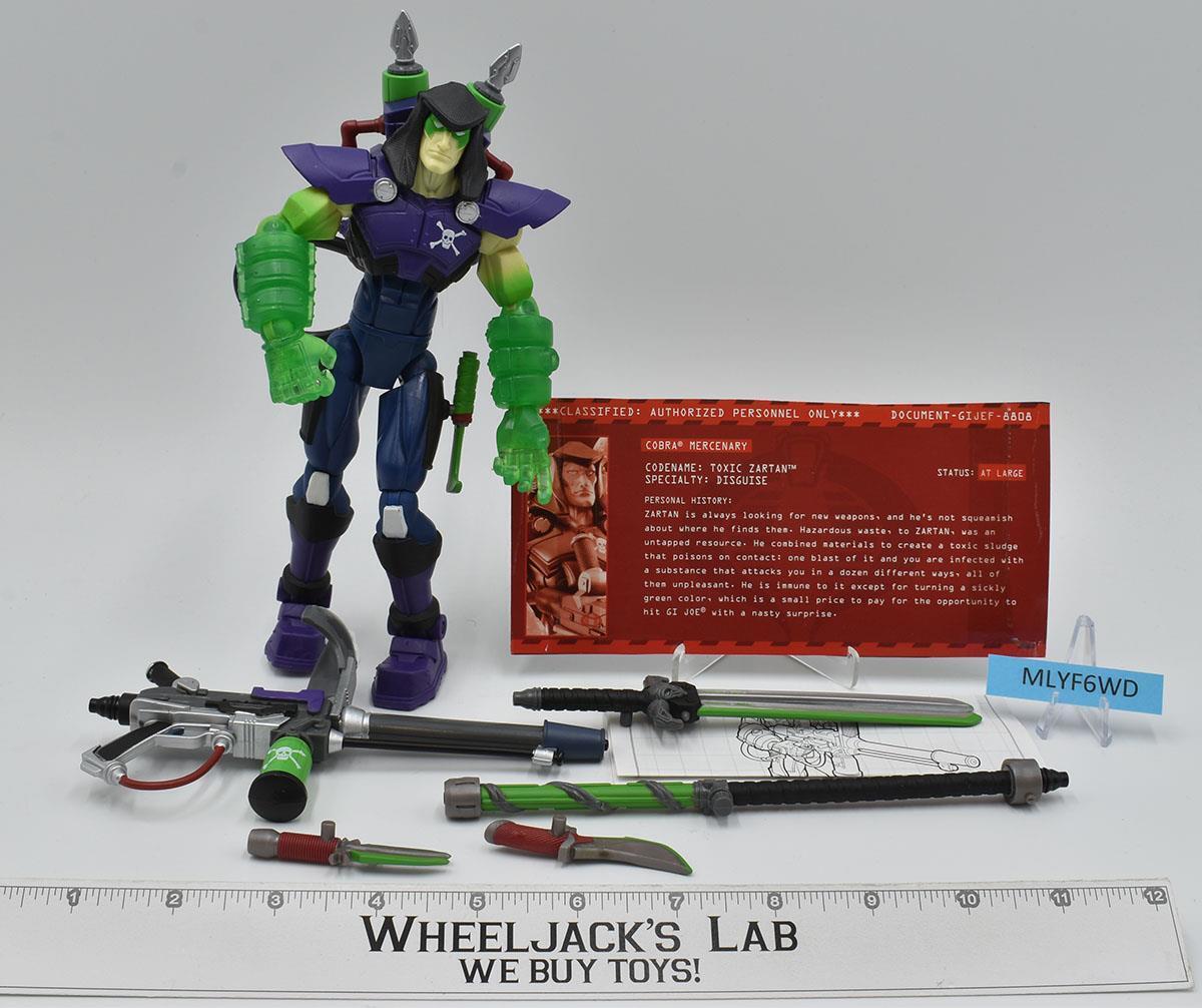 Toxic Zartan 8" 100% Complete G.I. Joe Sigma 6 2007 Hasbro Action ...