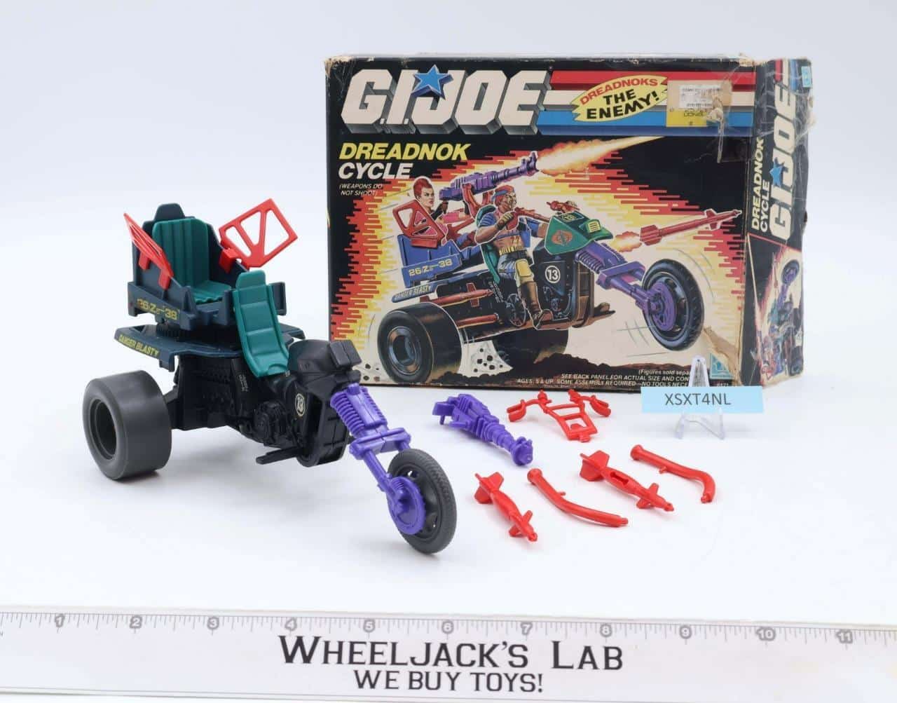 Dreadnok Cycle 100% Complete W/Box GI Joe 1987 Hasbro Action Figure ...