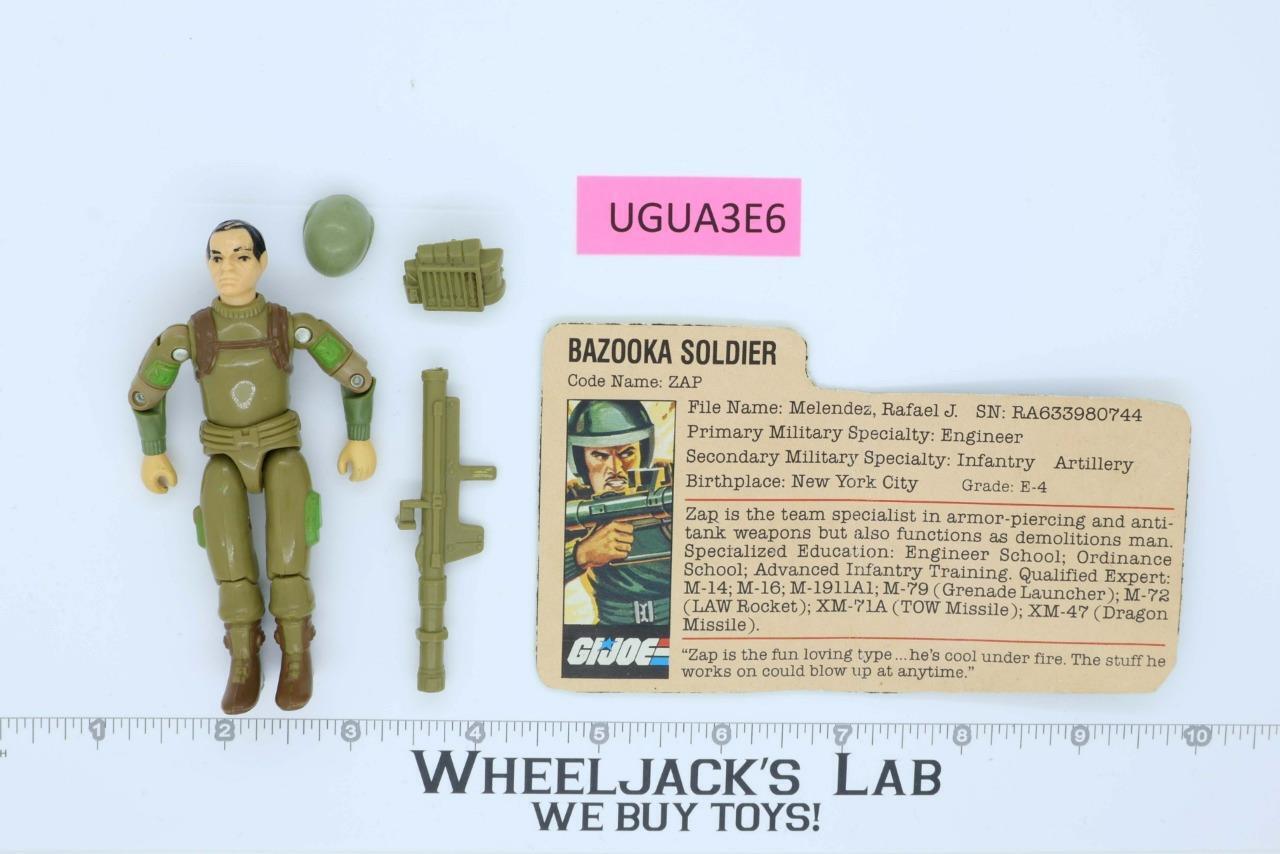 Zap V1.5 Swivel Arm 100% Complete 1983 G.I. Joe Hasbro Vintage Action ...