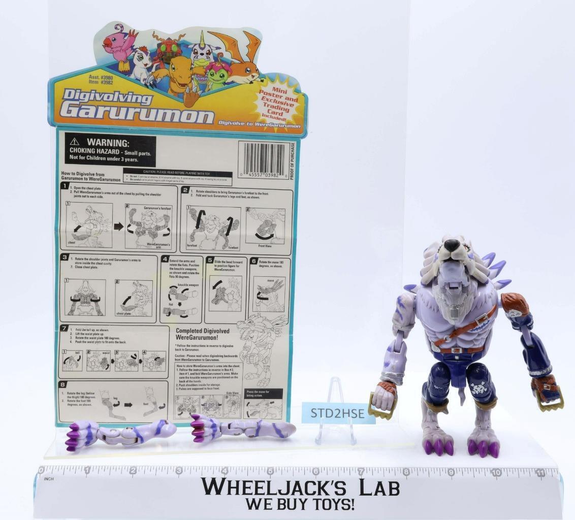 Garurumon Digimon Digivolving Digivolve WereGarurumon 1999 Bandai ...