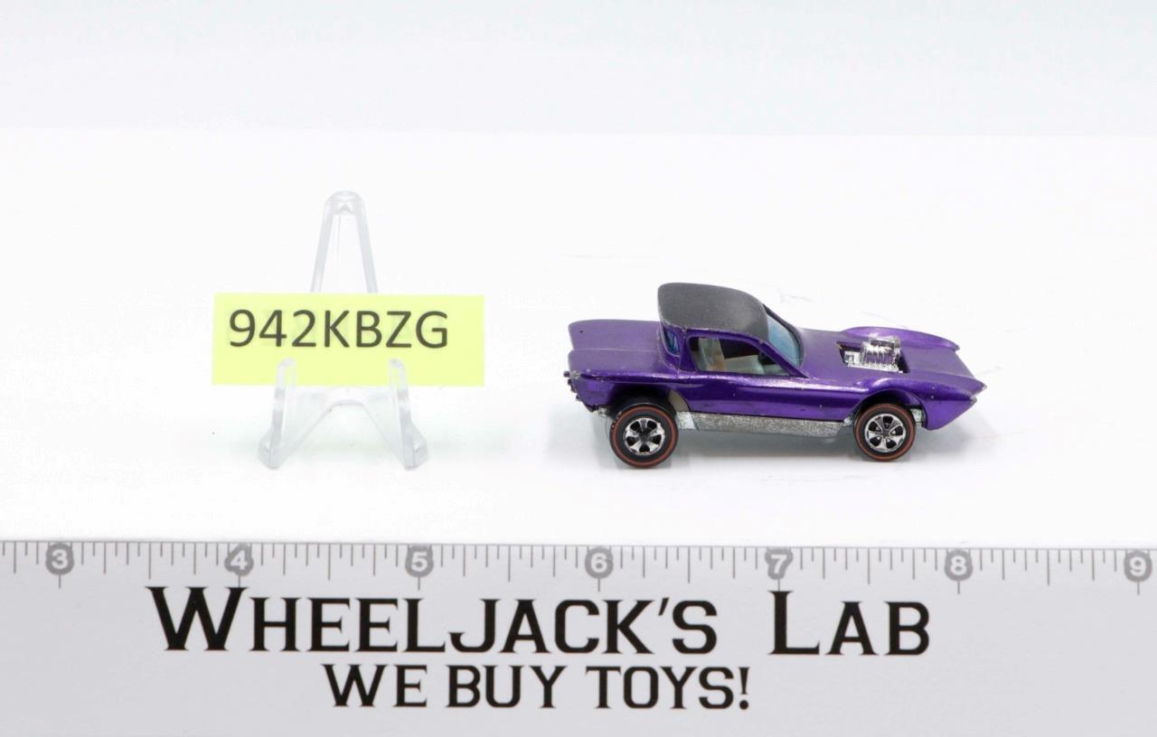 Python LONG TAIL PIPE Purple 1968 Hot Wheels Mattel Vintage Redline RL ...