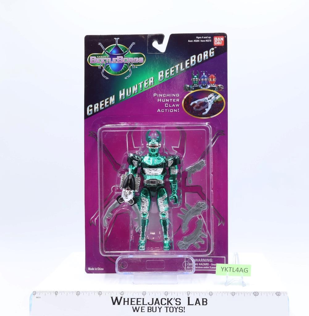 Green Hunter Saban's Beetleborgs 1996 Bandai Action Figure NEW MOSC ...