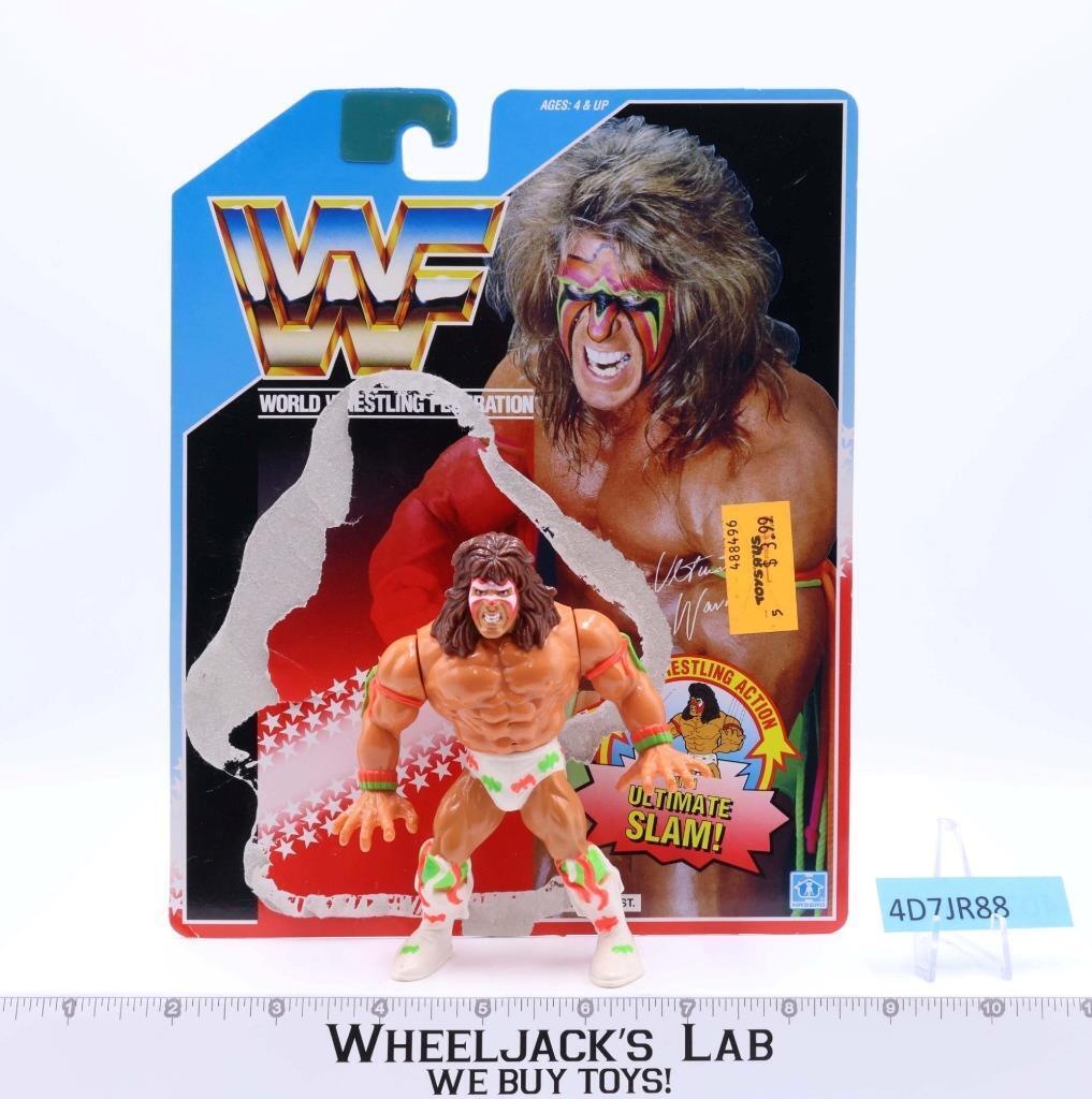 Ultimate Warrior 100% Complete W/CARDBACK 1991 WWF Wrestling Hasbro ...