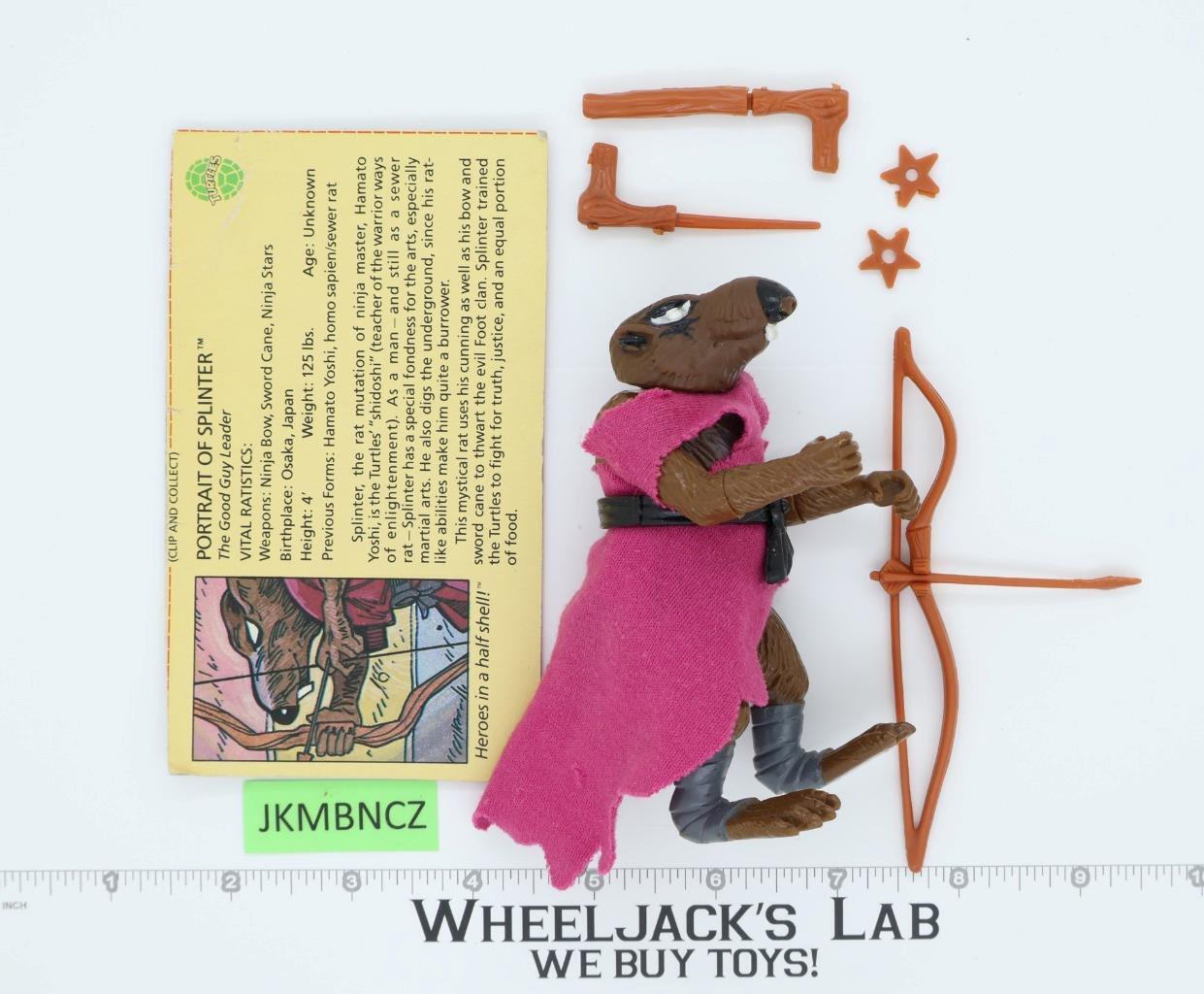 Splinter SOFT HEAD 100% Complete Teenage Mutant Ninja Turtles 1988 ...