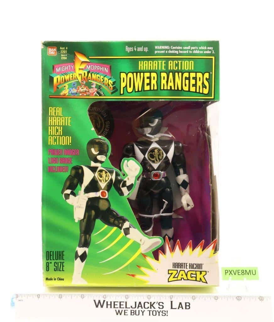 Karate Action Black Ranger Mighty Morphin Power Rangers 1994 Bandai ...