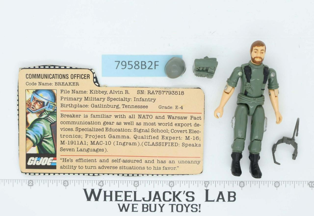 Breaker V1 Straight Arm 100% Complete G.I. Joe 1982 Hasbro Vintage ...