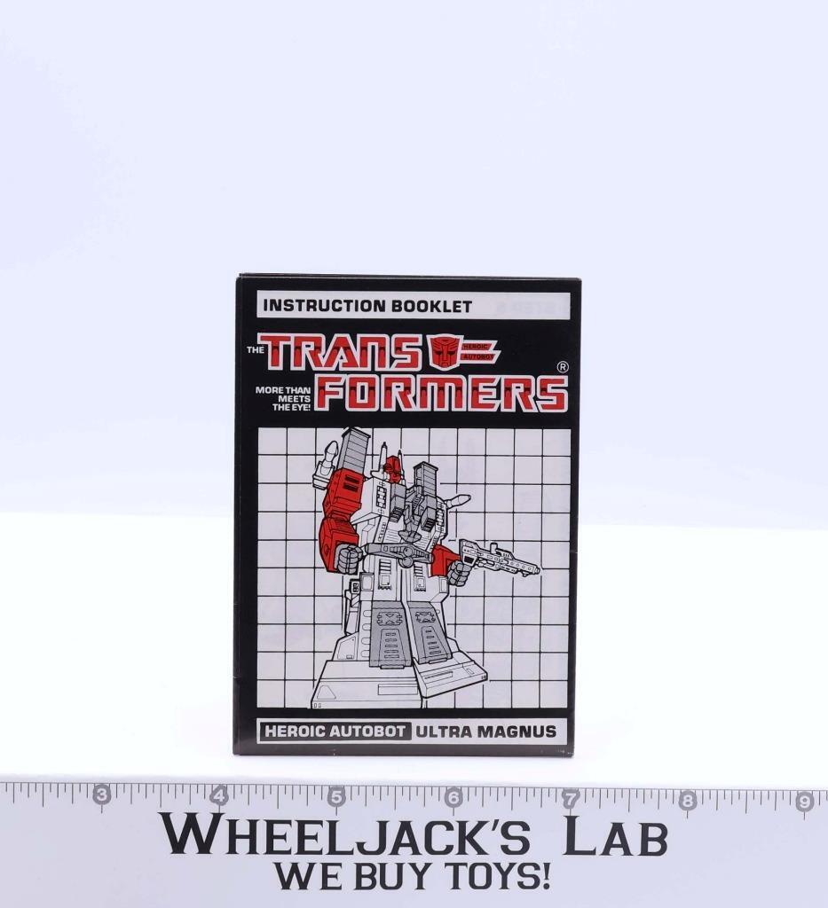 Ultra Magnus Instructions Manual Booklet 1984 Hasbro G1 Transformers ...