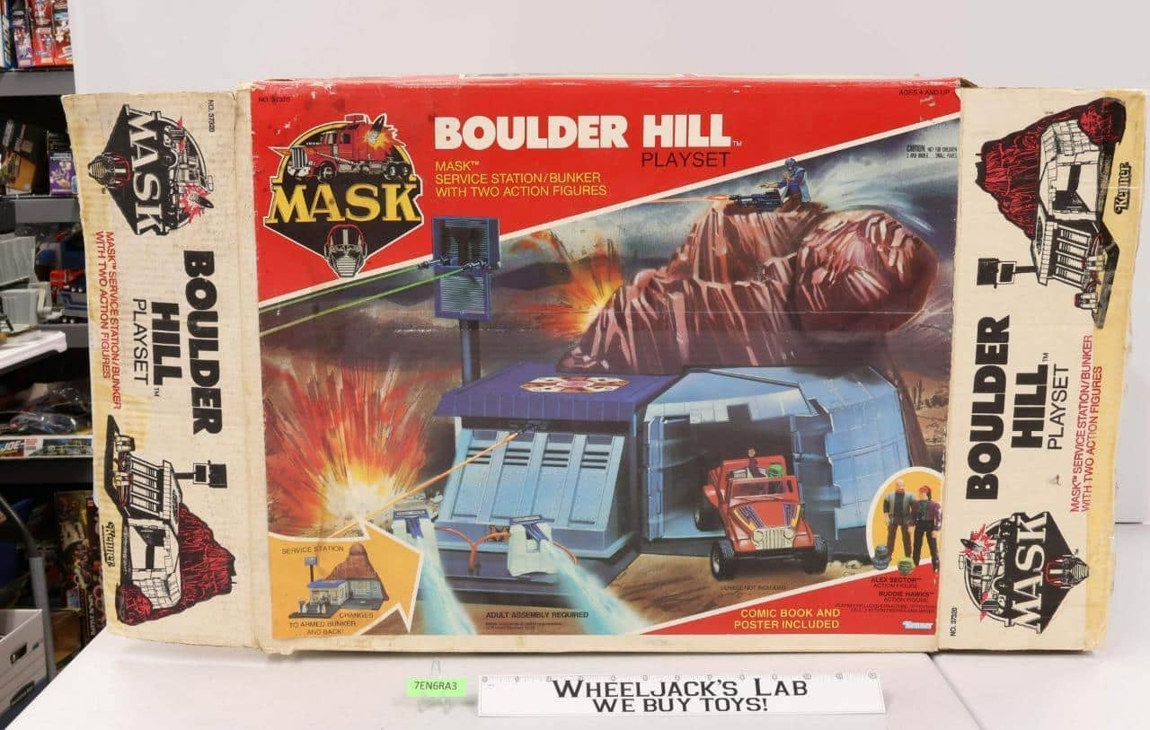 Boulder Hill Figure Playset W/BOX 100% Complete 1985 MASK M.A.S.K ...