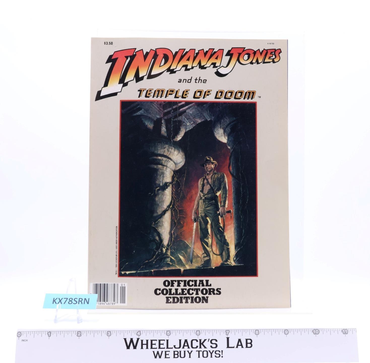 Indiana Jones Temple of Doom Official Collector's Edition Booklet ...