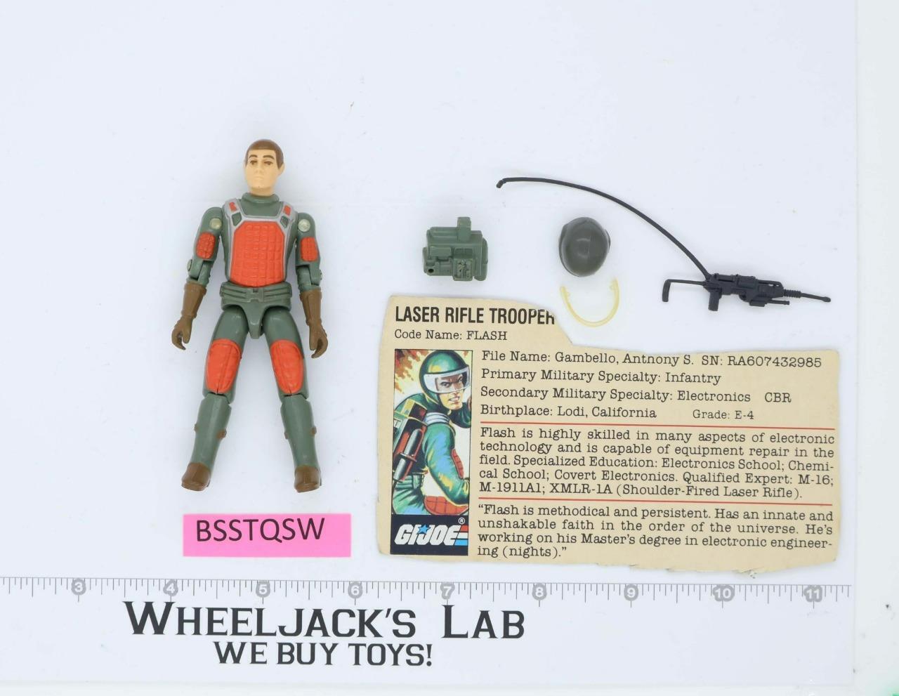 Flash V1 Straight Arm Complete RED CARD BACK G.I. Joe 1982 Hasbro ...