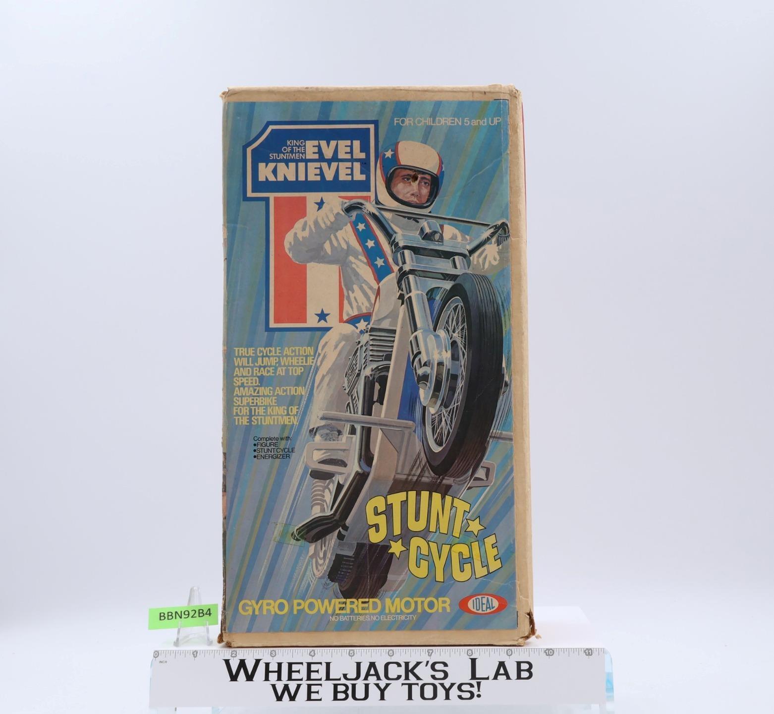 Evel Knievel Stunt Cycle With Box 1973 Ideal Toy Vintage Action Figure - Wheeljack's Lab