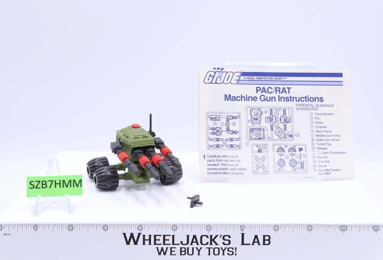 Machine Gun Pac/Rat 100% Complete G.I. Joe 1983 Hasbro Action Figure ...