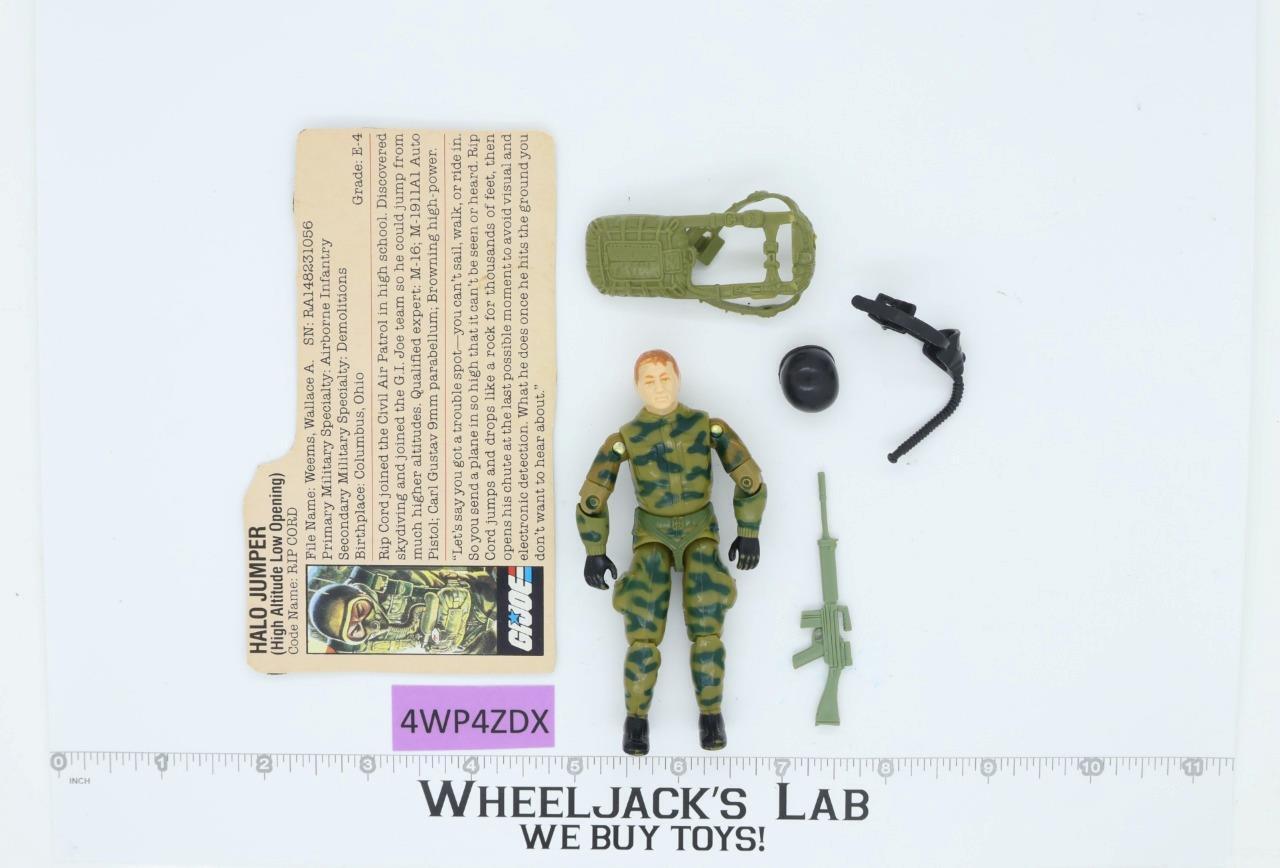Rip Cord V1 100% Complete G.I. Joe 1984 Hasbro Vintage Action Figure ...