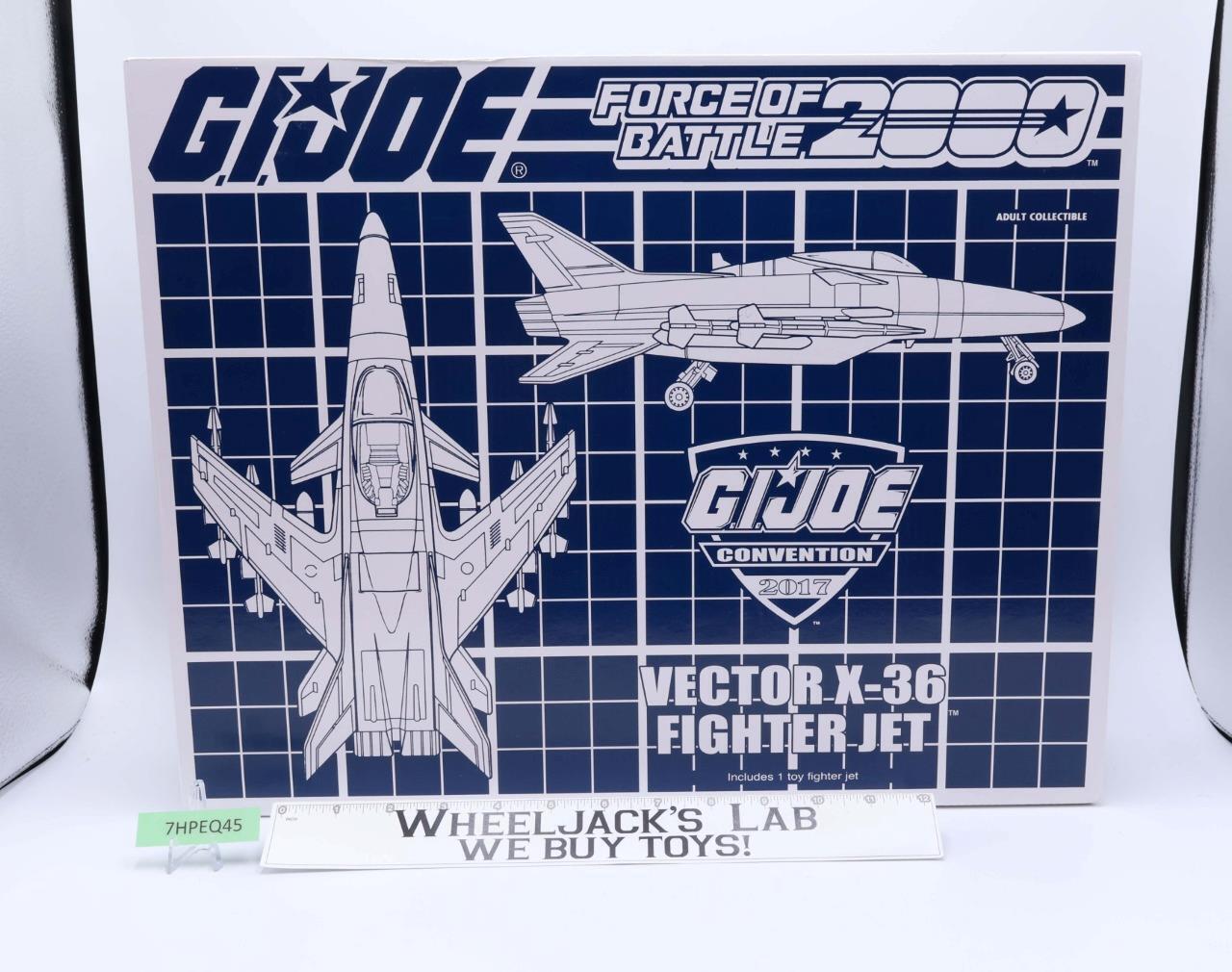 Vector X-36 Fighter Jet GI Joe BF2000 Convention 2017 Hasbro NEW MISB ...