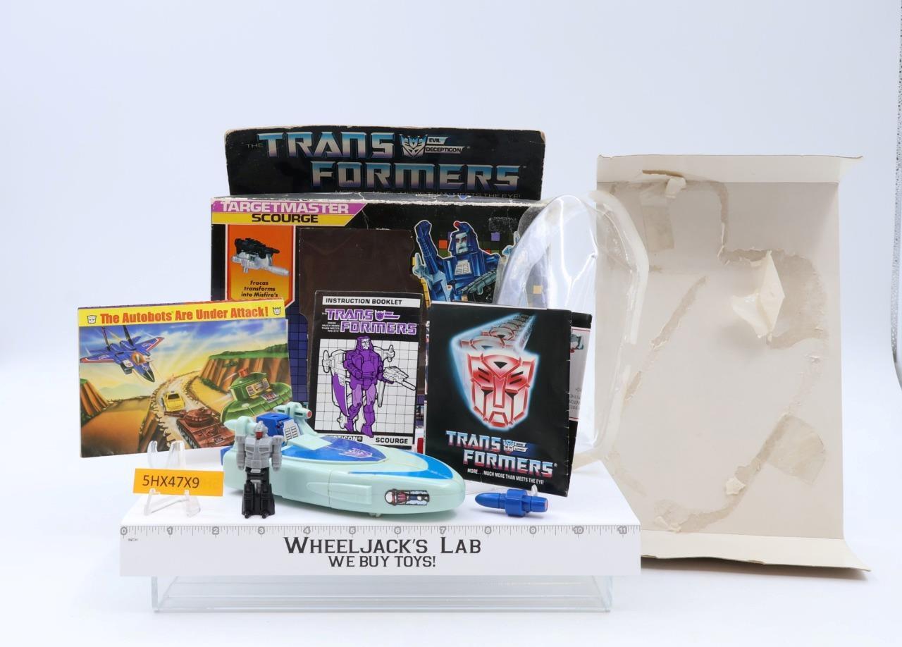 Targetmaster Scourge 100% Complete W/BOX & INSERT 1987 G1 Transformers ...