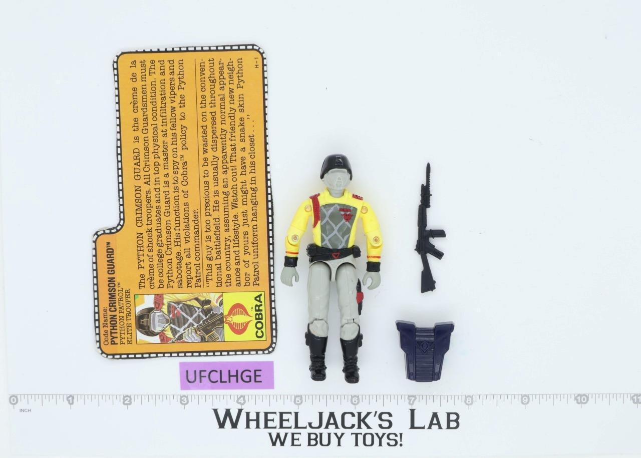 Python Crimson Guard 100% Complete G.I. Joe 1989 Hasbro Vintage Action ...