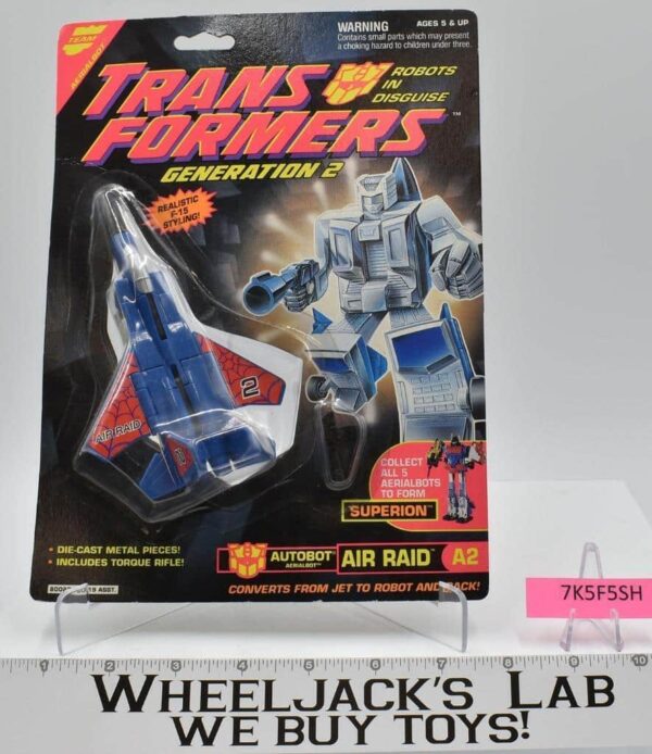 Air Raid Aerialbot Autobot G2 Transformers 1993 Hasbro Figure NEW MOSC ...