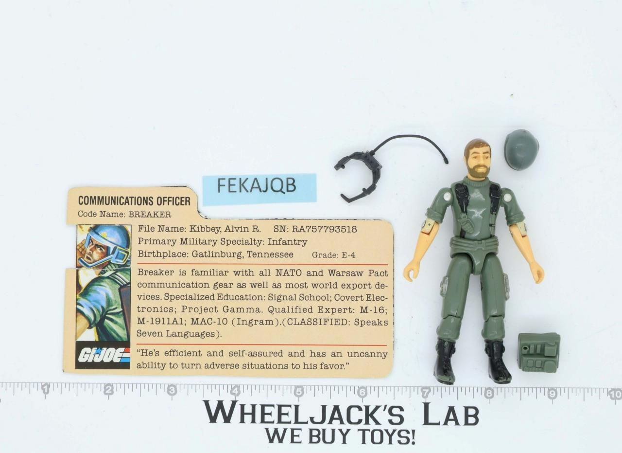 Breaker V1 Straight Arm 100% Complete G.I. Joe 1982 Hasbro Vintage ...