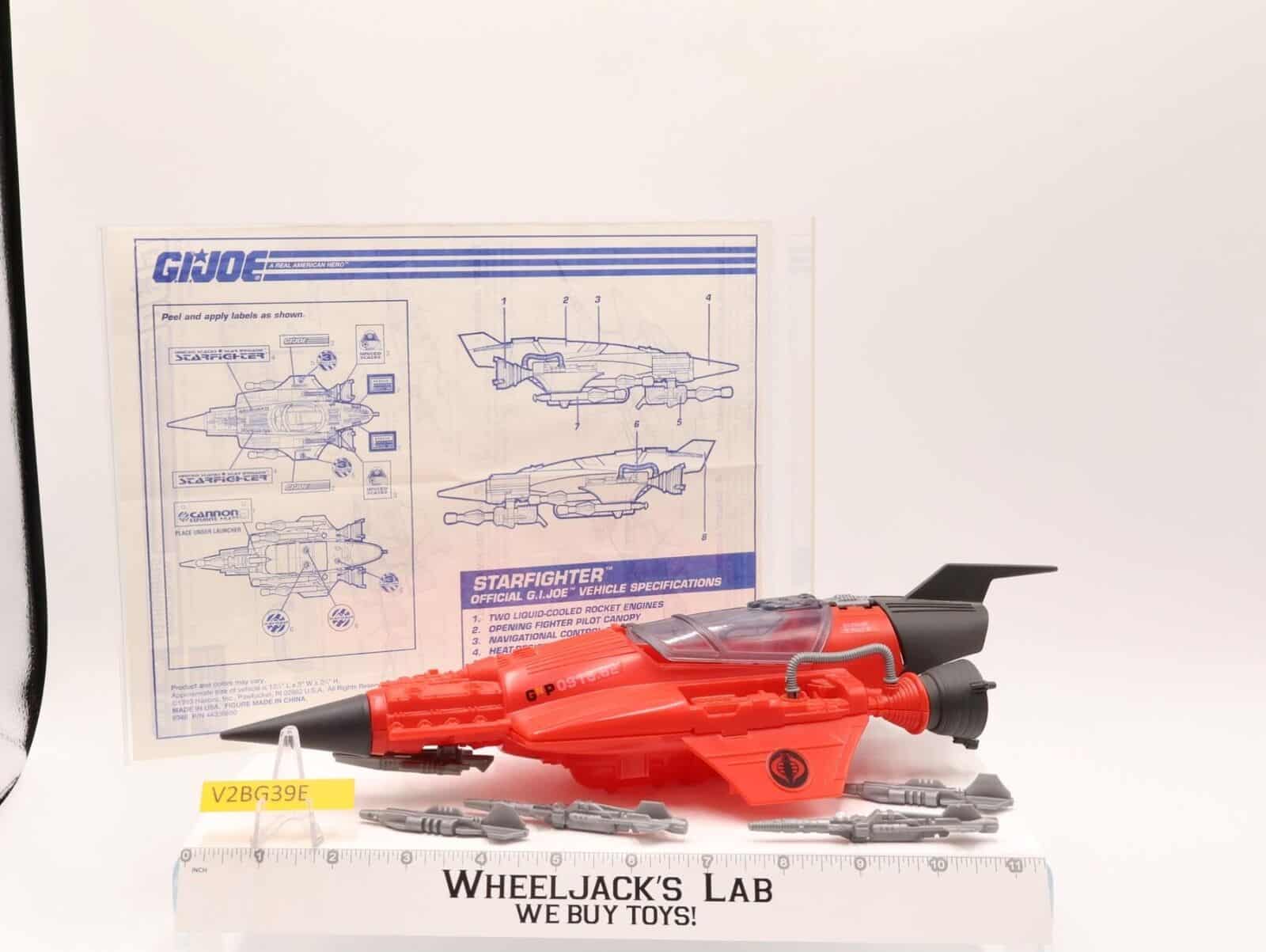 Cobra Stellar Stiletto 100% Complete GI Joe 1988 Hasbro Action Figure ...