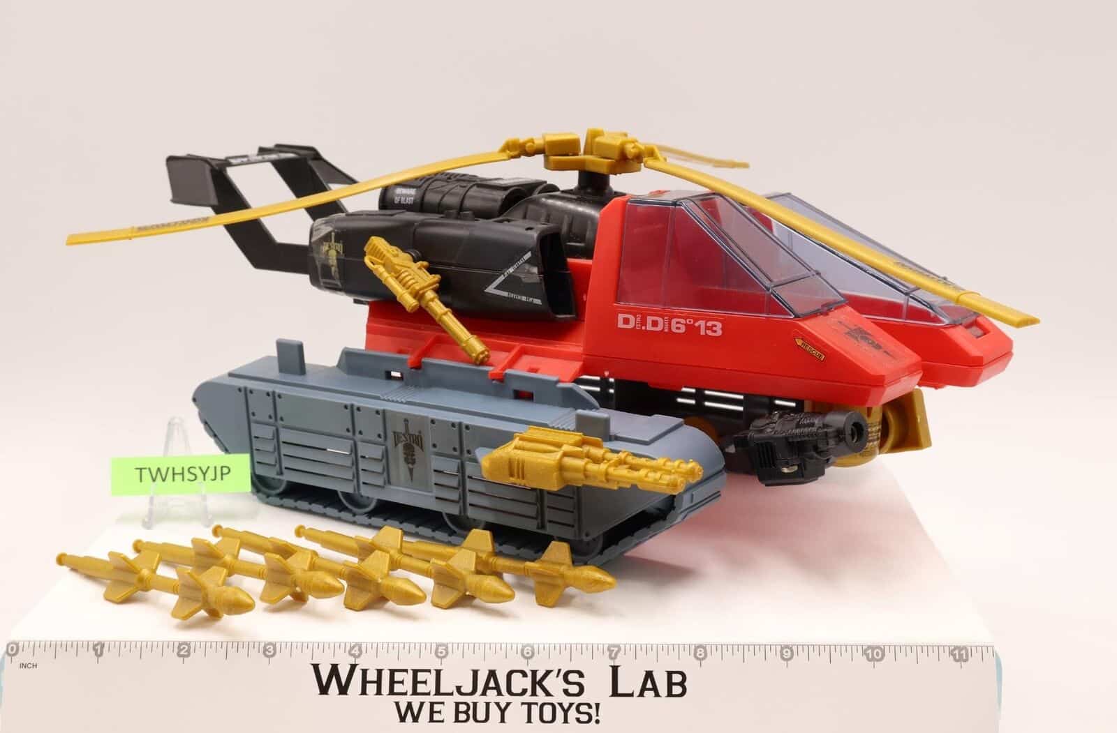 Destro's Dominator 100% Complete GI Joe 1990 Hasbro Action Figure ...