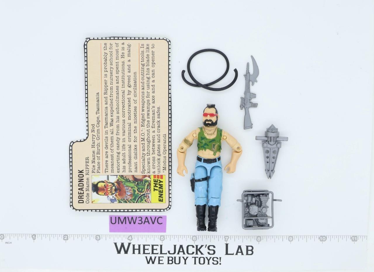 Ripper V1 100% Complete G.I. Joe 1985 Hasbro Vintage Action Figure ...