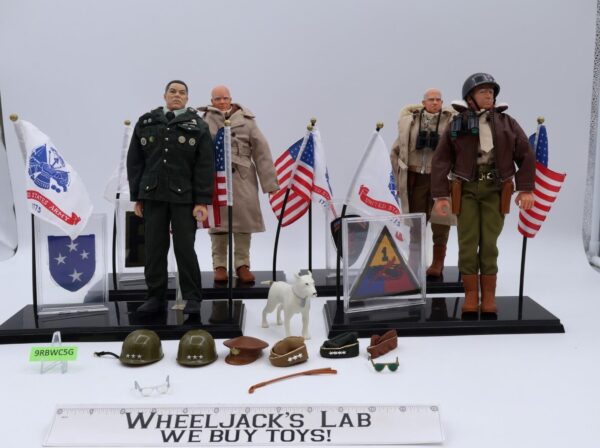 Lot of 4 G.I. Joe 12" Action Figures + Accessories 1990s-2000s Hasbro - Wheeljack's Lab