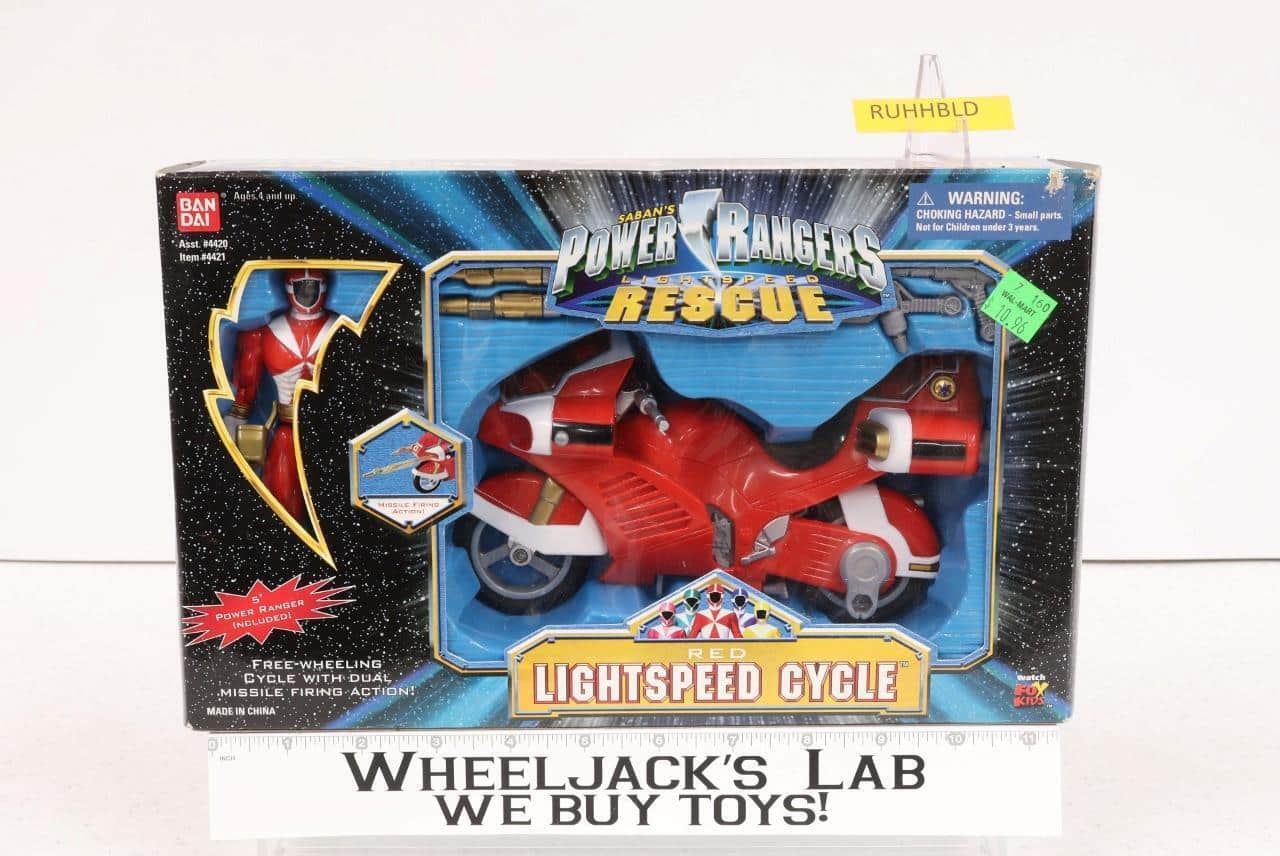 Red Lightspeed Cycle Complete Power Rangers Lightspeed Rescue 1999 ...